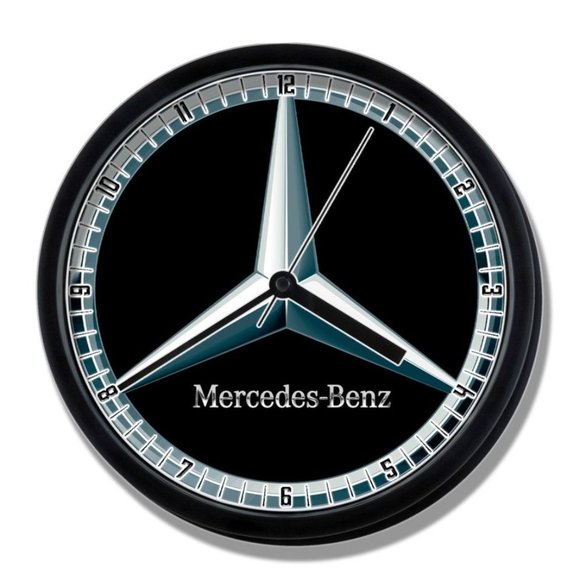 Clock | Wall Decor | Mercedes Benz Logo Wall Clock New | Poshmark